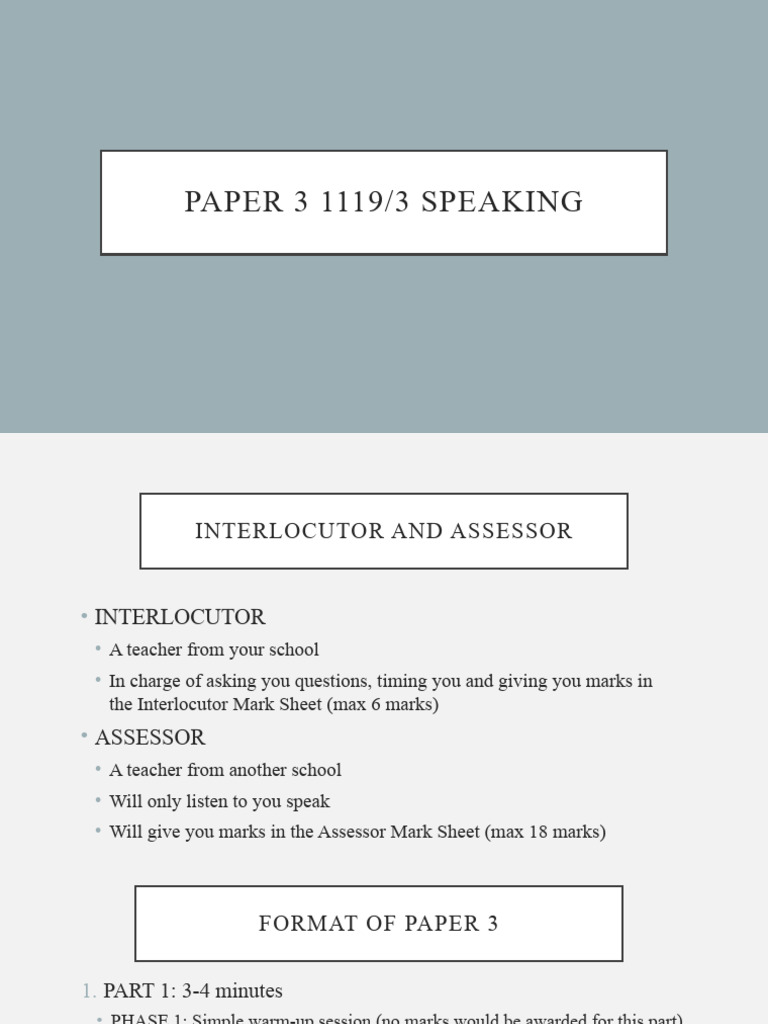Tips for SPM Speaking Test | PDF | Question | Linguistics