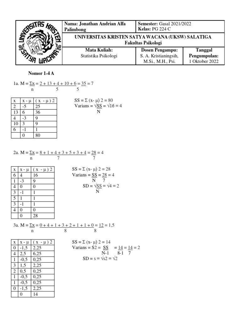 TugasAsistensi1 | PDF | Standard Deviation | Descriptive Statistics