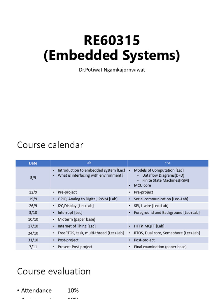 Embedded LEC1 | PDF