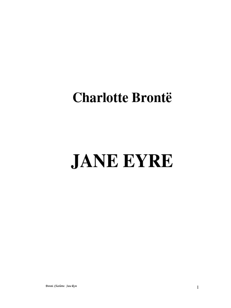 Charlotte Brontë - Jane Eyre | PDF | Familia Brontë | Jane Eyre