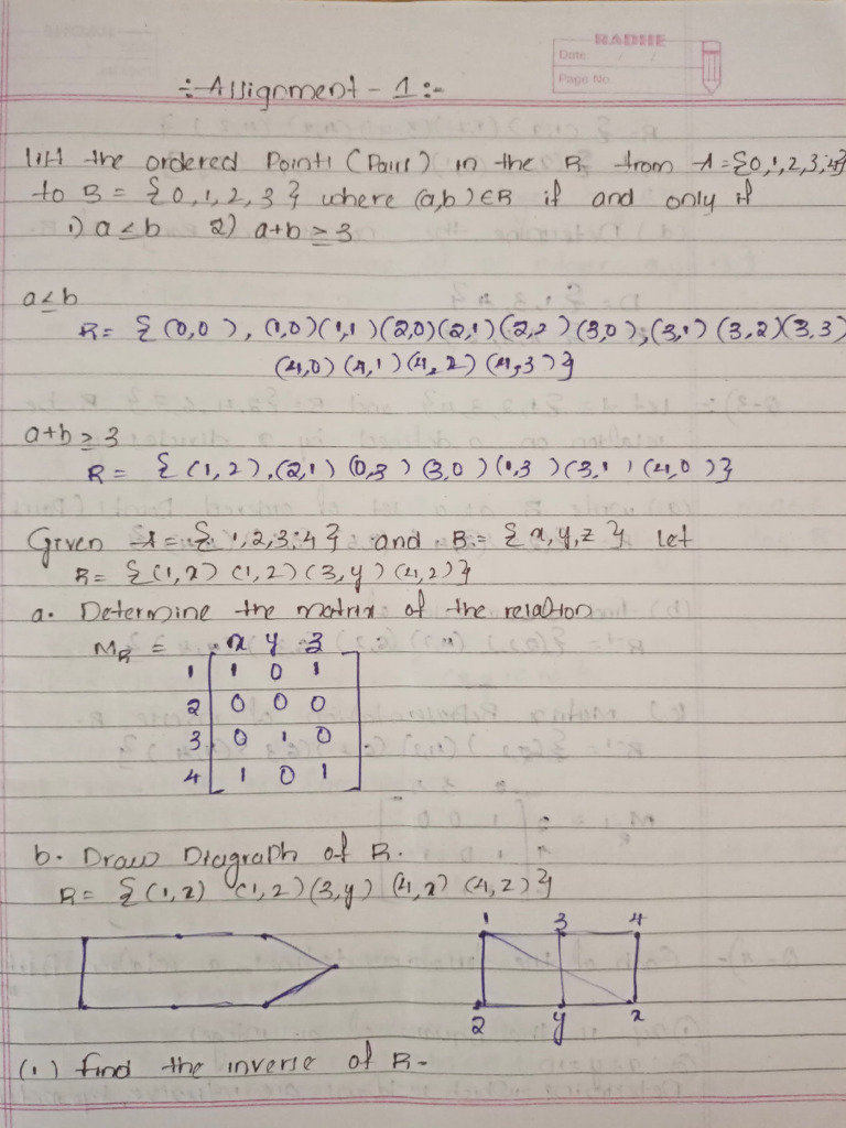 Assigment 1 Maths | PDF