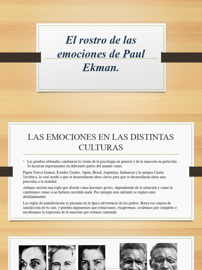 El Rostro de Las Emociones | PDF