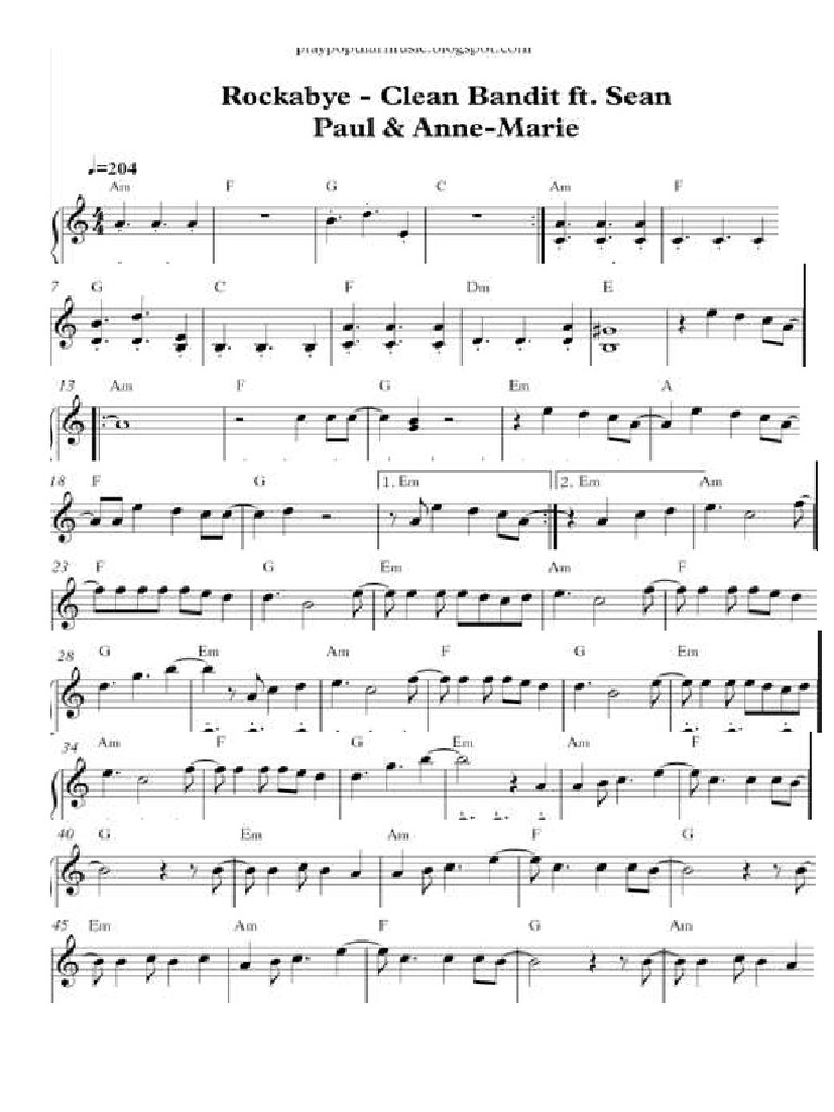 Rockabye | PDF