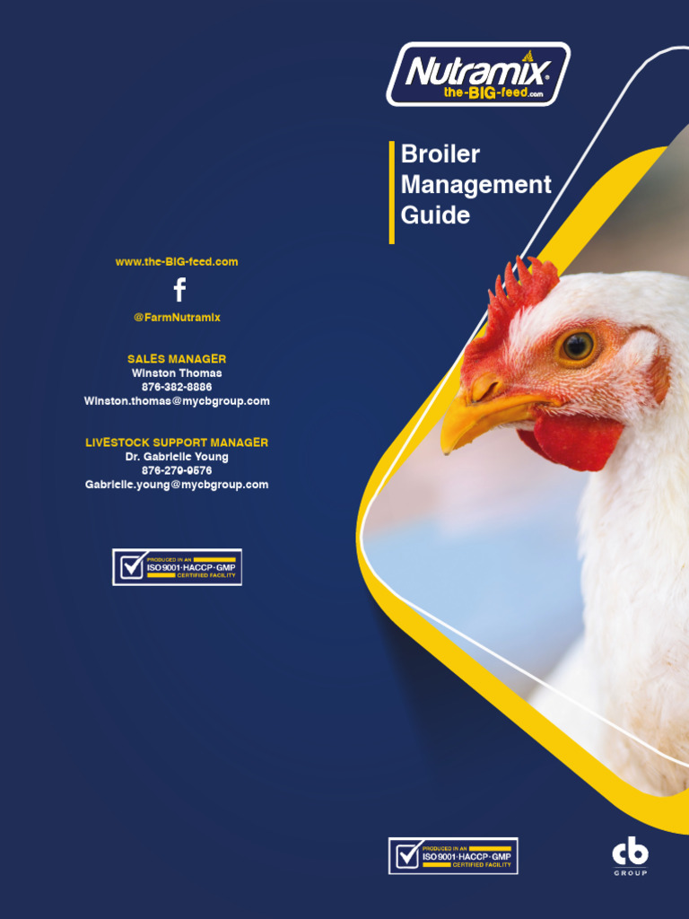 Nutramix Brochure BROILER Manual | PDF | Poultry Farming | Broiler