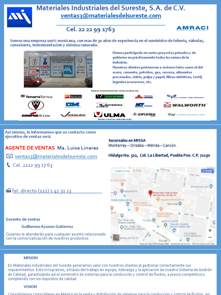 Materiales Industriales Del Sureste Sa De Cv 2021 Mary Pdf