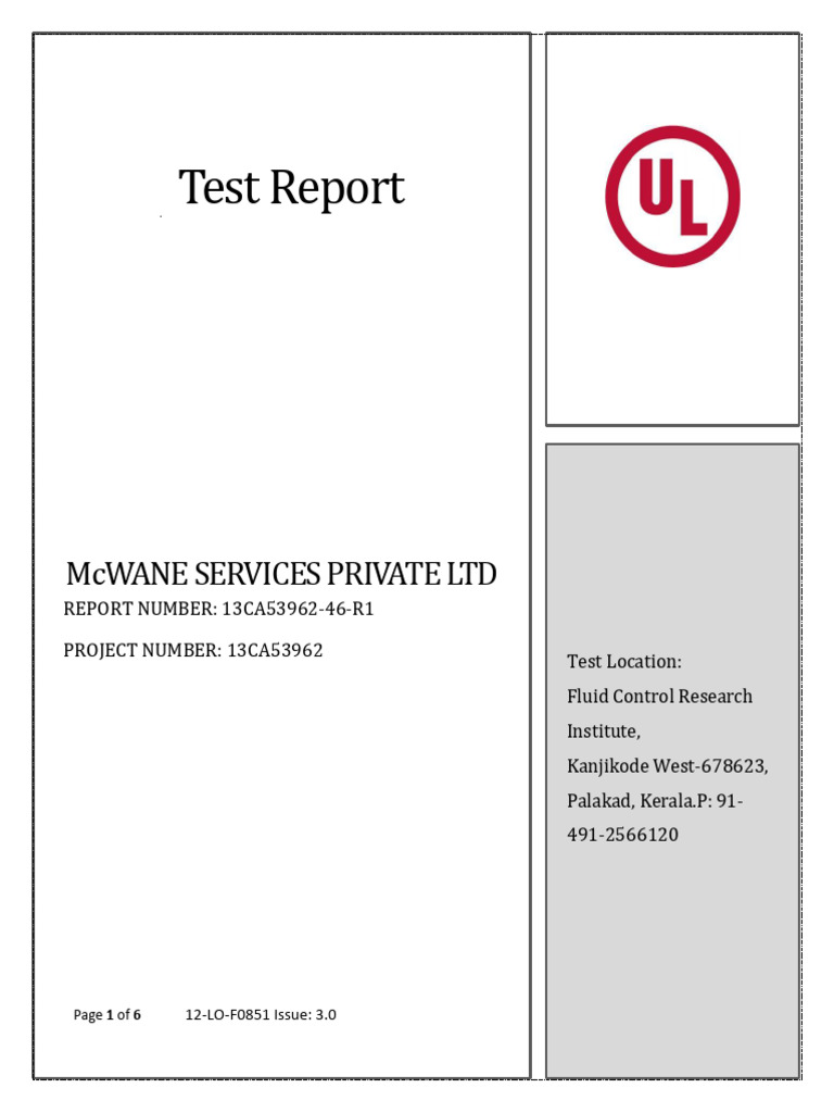 Ul Endurance Test Certificate 881030e6 | PDF