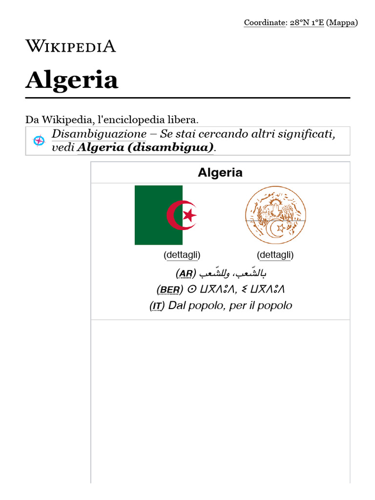 Algeria - Wikipedia | PDF
