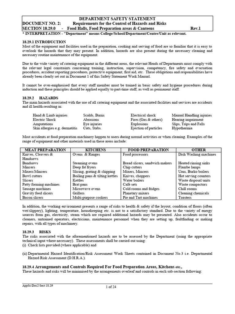 Food Halls Food Preparation Areas and Canteens | PDF