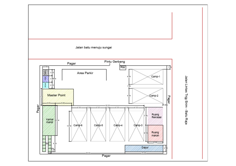 Denah Flield Camp | PDF