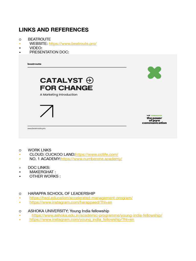 Beatroute Content | PDF