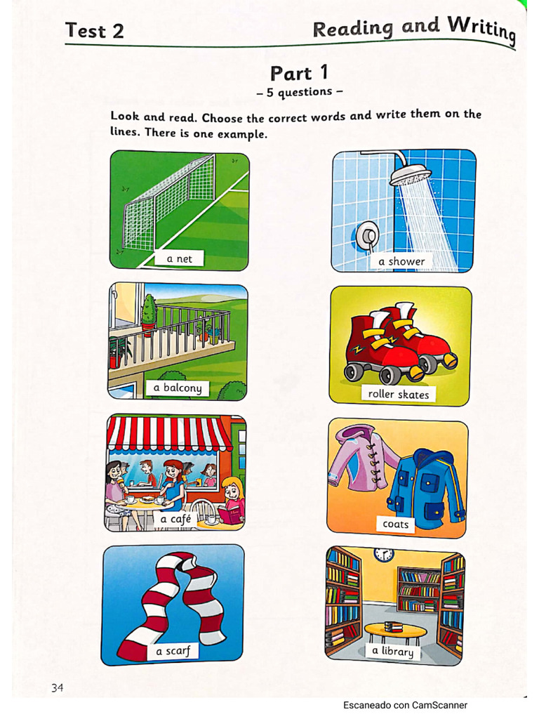 movers reading and writing | PDF