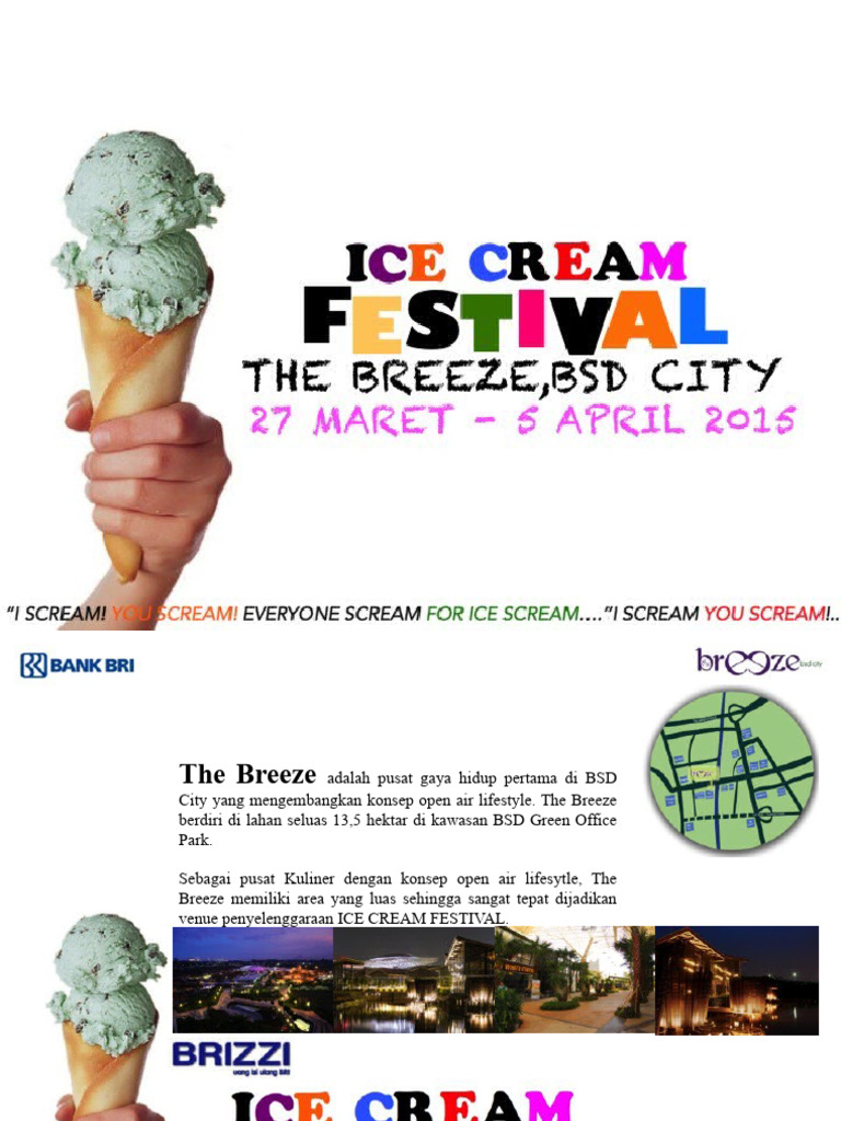 Ice Cream Festival at The Breeze BSD | PDF