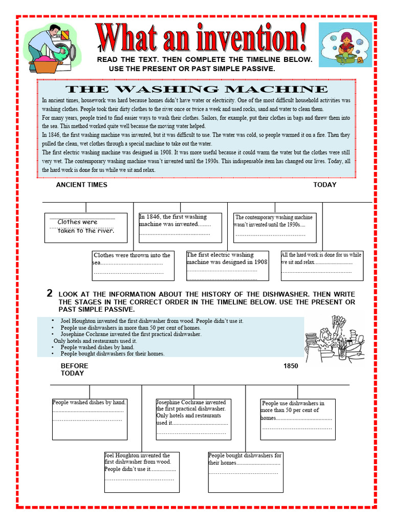 What An Invention Reading Comprehension Exercises Tests Writing Crea ...