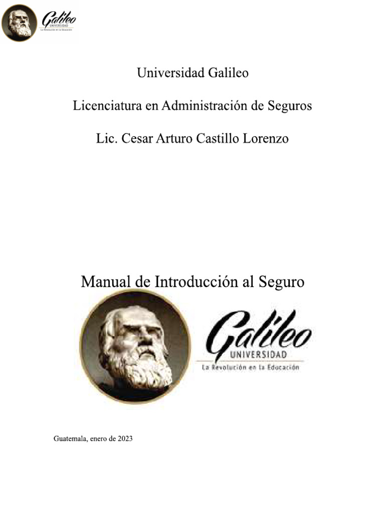Introduccion Al Estudio Del Seguro | PDF
