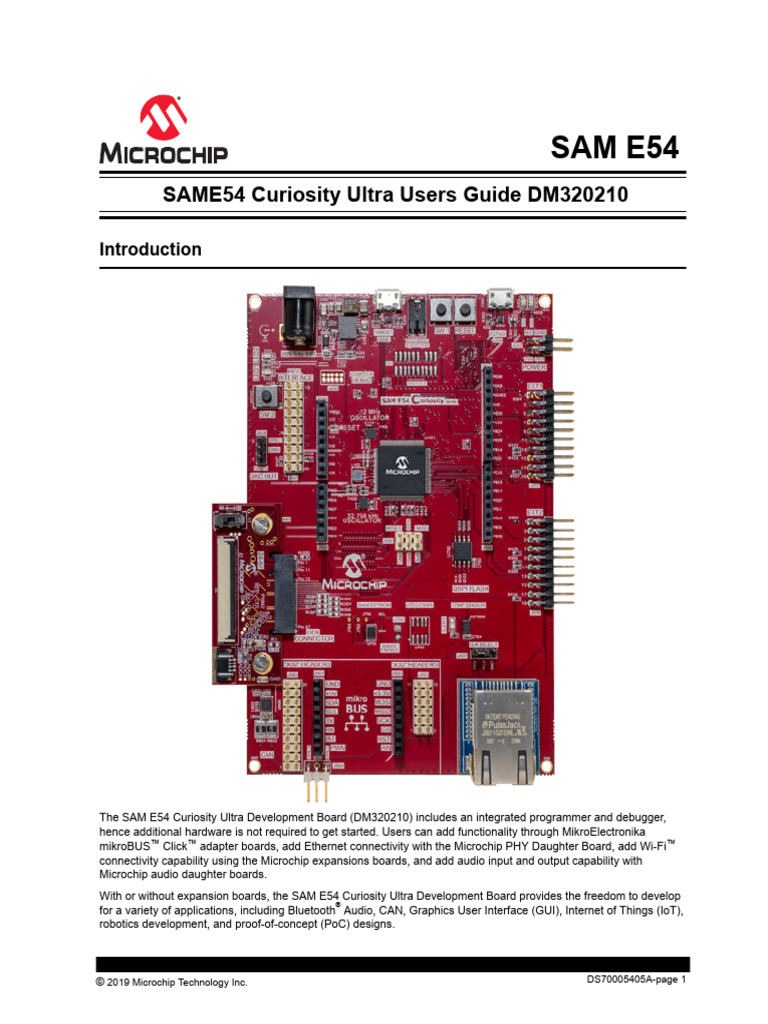 SAME54 Curiosity Ultra Users Guide DS70005405A | PDF | Manufactured ...
