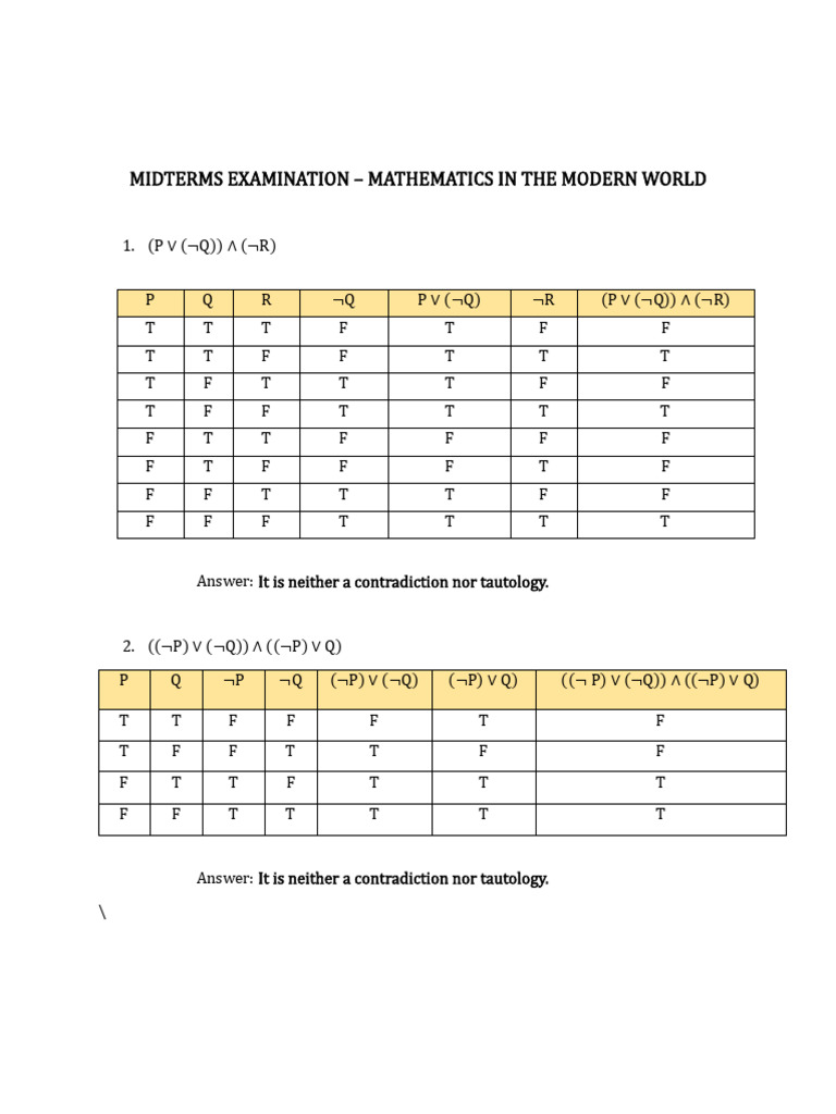 Statistics MMW | PDF | Proposition | Metalogic