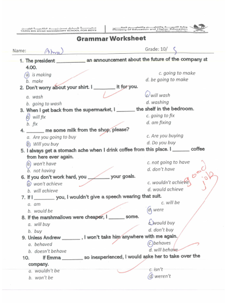 Grammar Remedial 10-5 | PDF