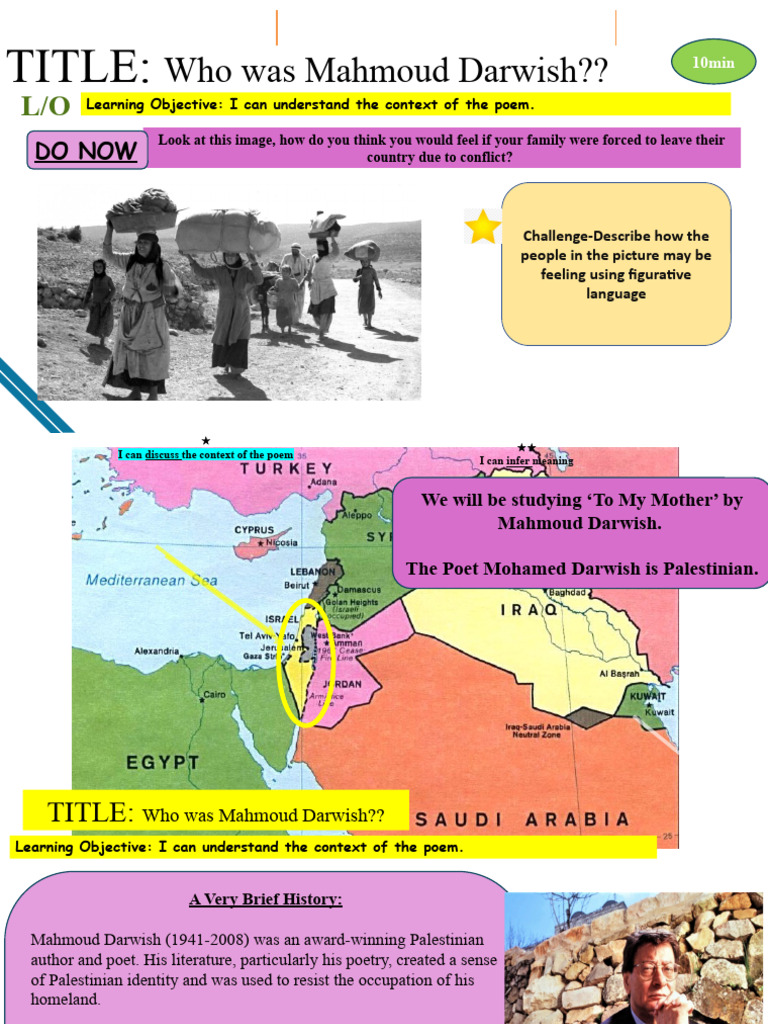 To My Mother Context Lesson | PDF