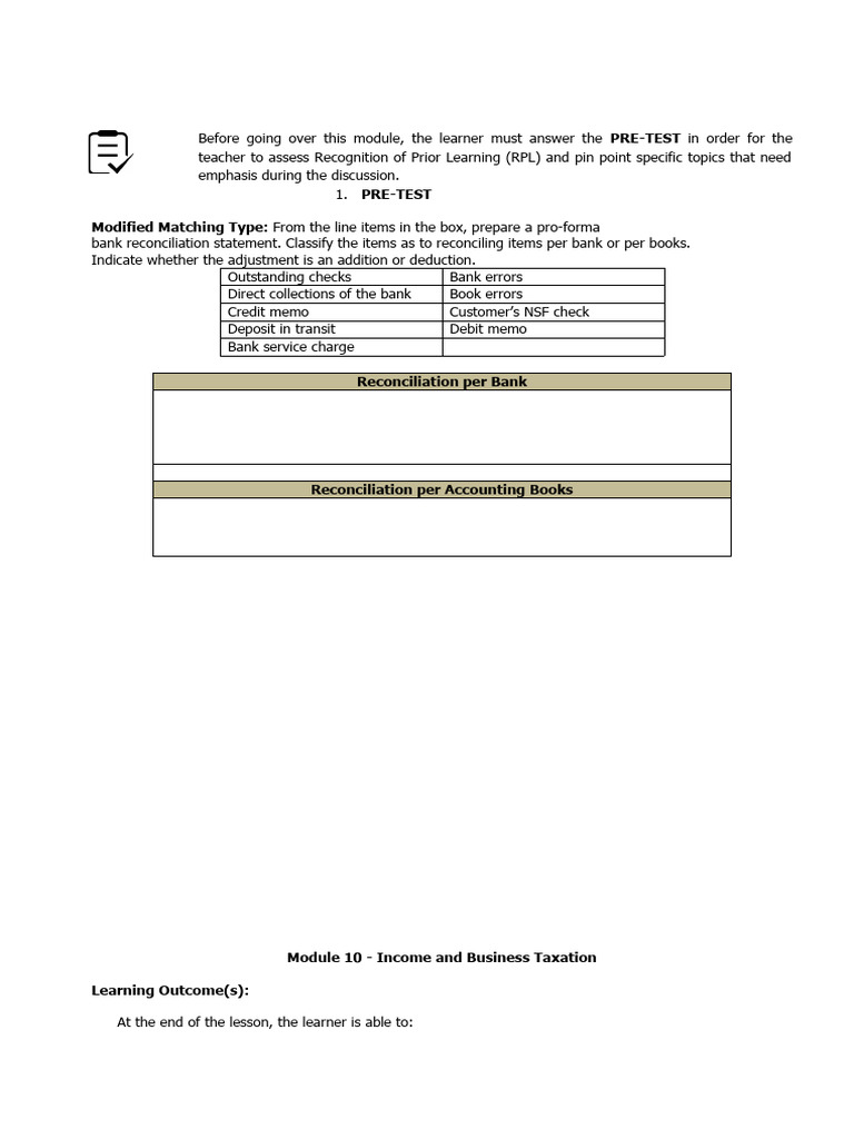 FABM2-MODULE 10 - With Activities | PDF | Finance & Money Management
