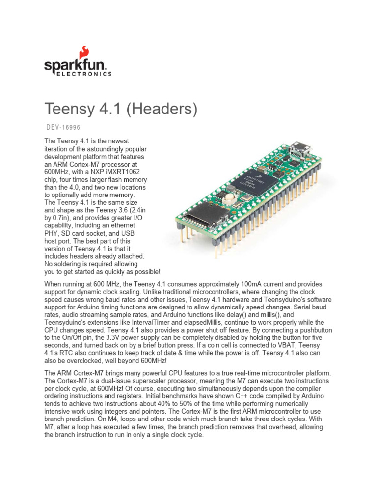 DEV-16996 Web | PDF | 64 Bit Computing | Central Processing Unit
