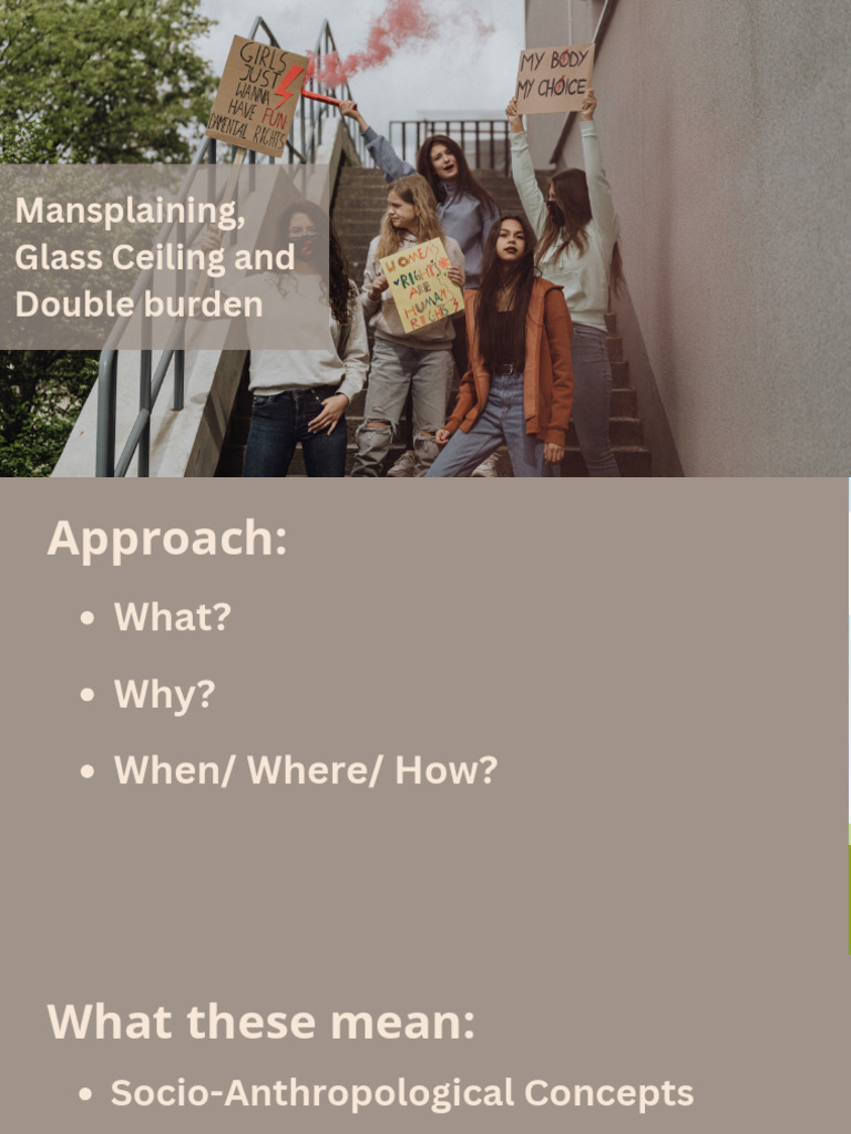 Addressing Glass Ceiling and Double Burden | PDF | Wellness