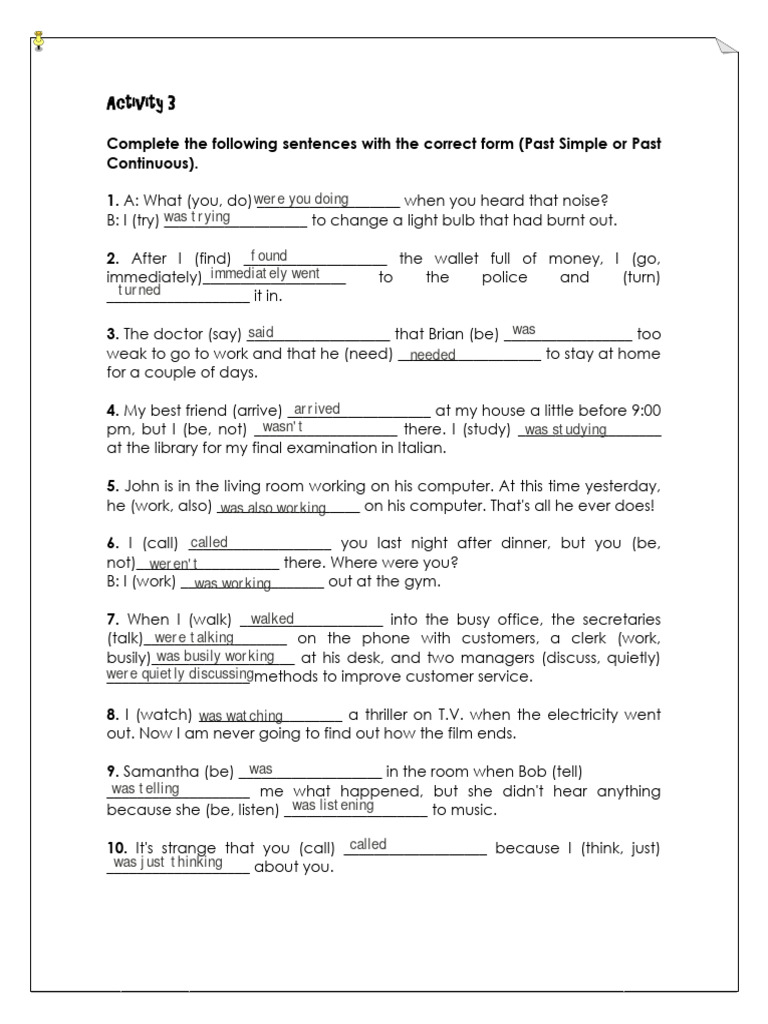 Unit 6. Past Simple & Past Continuous | PDF