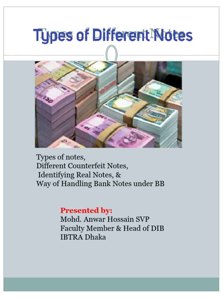 Types of Notes | PDF