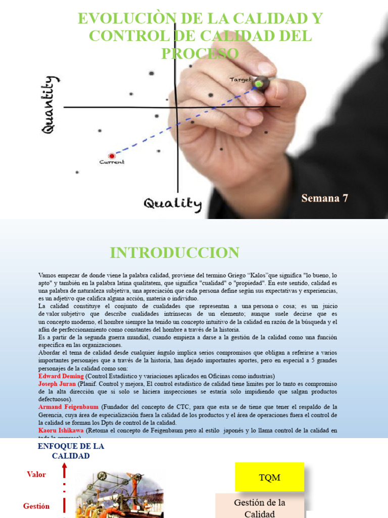 Semana 7 Evolucion de La Calidad | PDF