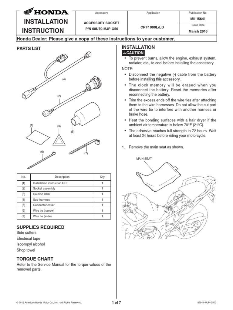 Instruction Installation | PDF | Electrical Connector | Screw