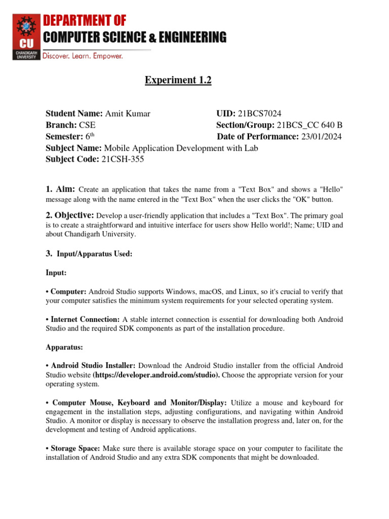 Mad 2 | PDF | Android (Operating System) | Installation (Computer Programs)