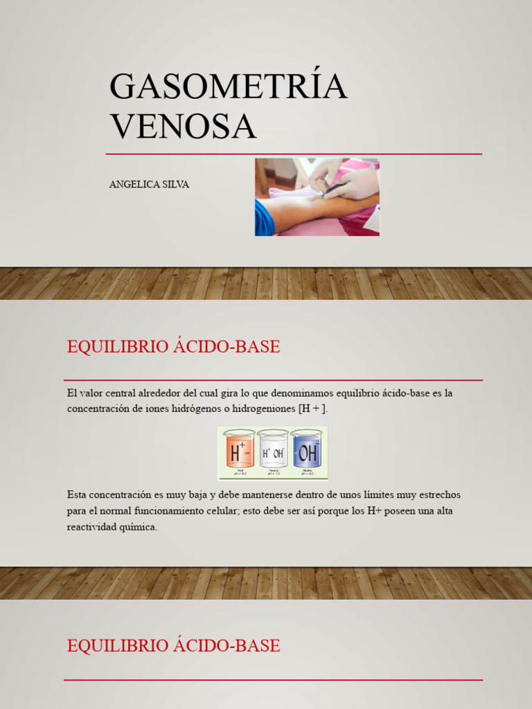 Gasometría Venosa | Descargar gratis PDF | Solución tampón | Ph