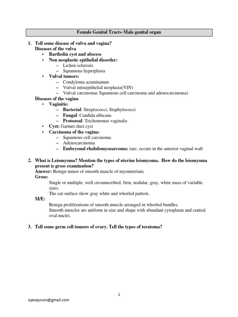 Box-07. (FGT+MGT) PDF | PDF | Clinical Medicine | Human Reproduction
