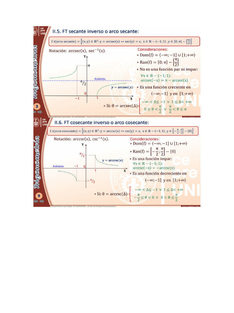 Formulas Trigo Sem 14 | PDF