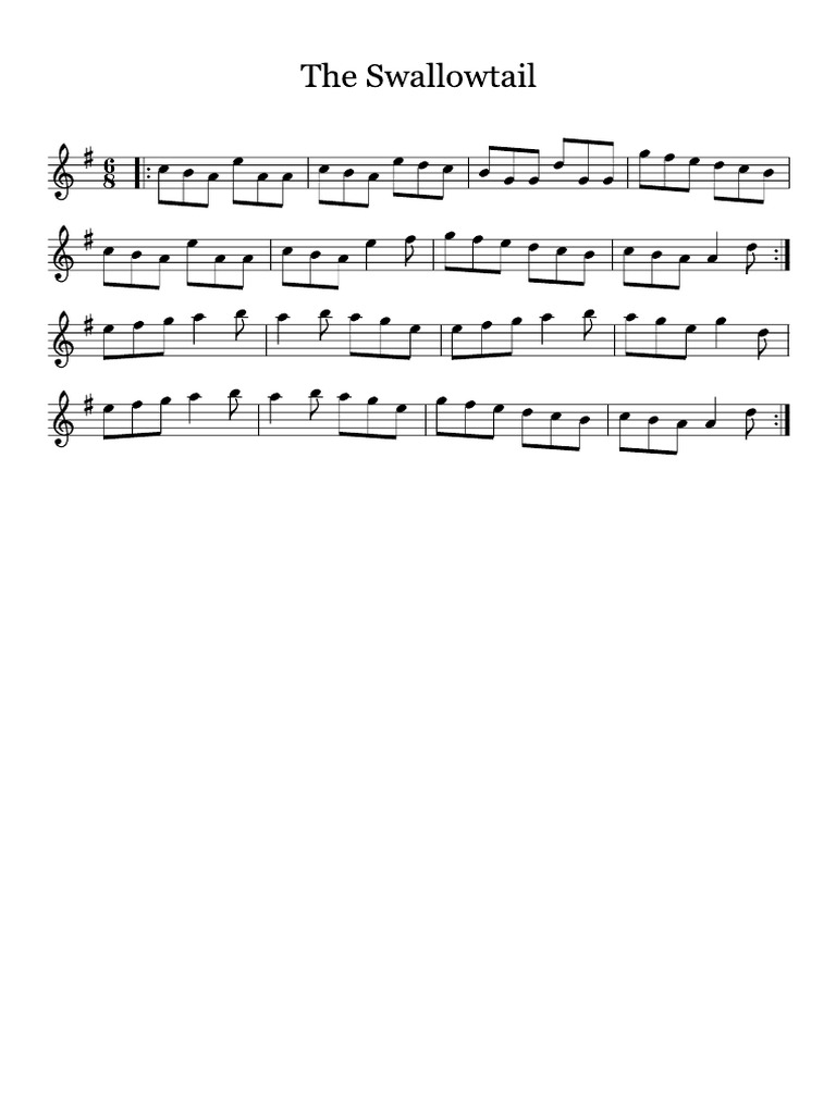 The Swallowtail Jig | PDF