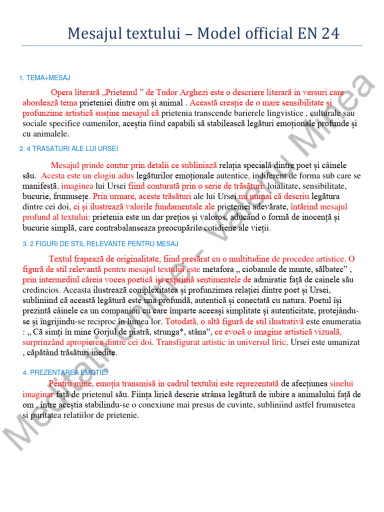 Mesaj Model Oficial | PDF