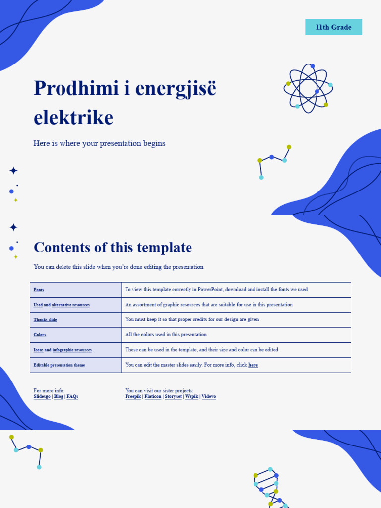 Energy and Waves - Physics - 11th Grade by Slidesgo | PDF