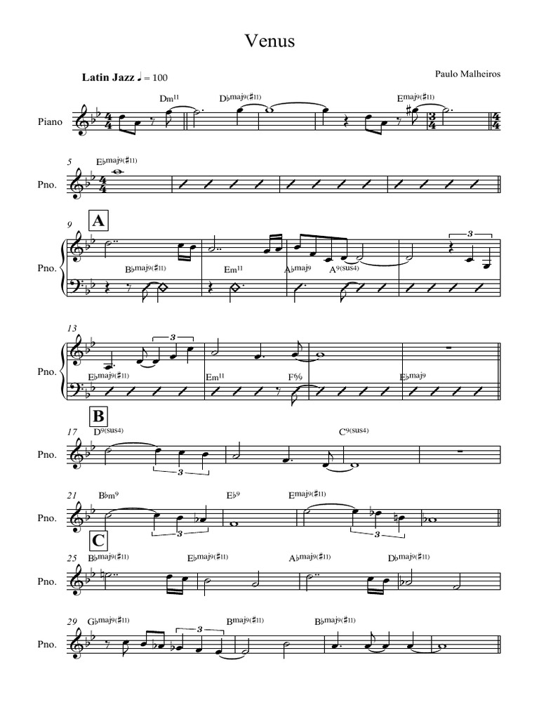 Venus Tema - Partitura Completa | PDF