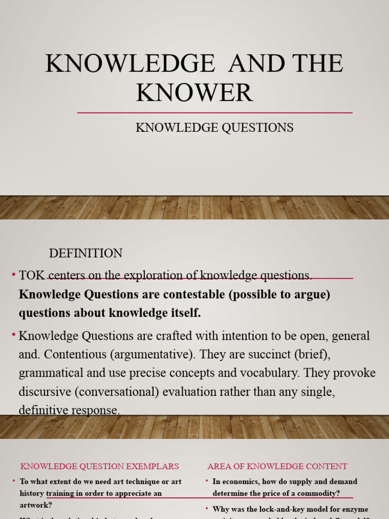 Exploring Knowledge and the Knower | PDF | Knowledge | Epistemology