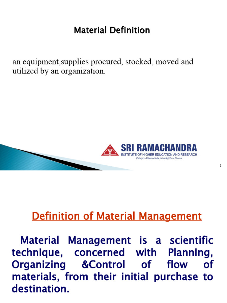 Management Techniques and Medical Materials | PDF | Procurement | Inventory