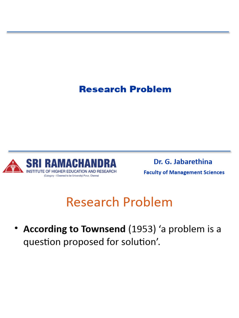 BRM Research Problem | PDF