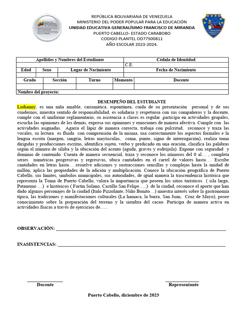 Formato de Boletas, 23-24. | Descargar gratis PDF | Venezuela ...