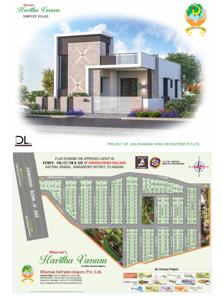 Dharani-Harithavanam-Simplex Villas | PDF