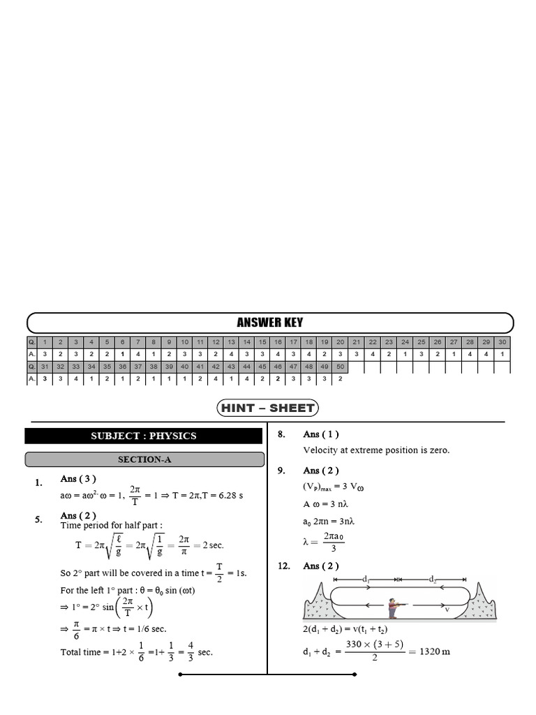 Page From Solution | PDF | Mechanics | Physics