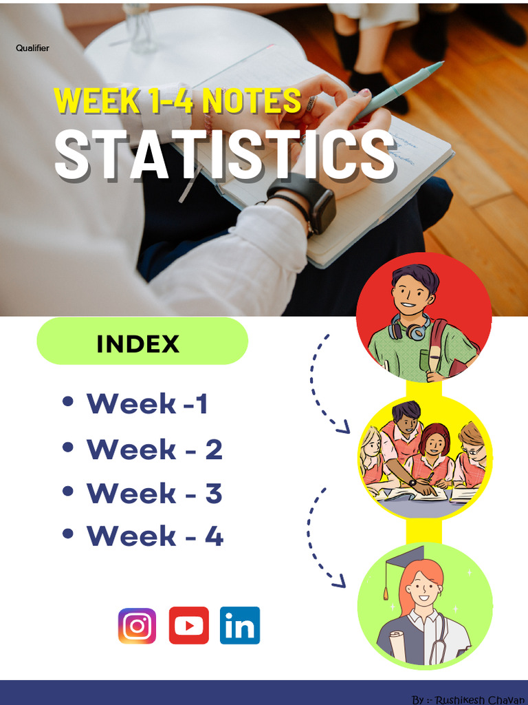 Week 1-4 Statistics Notes | PDF | Mean | Level Of Measurement