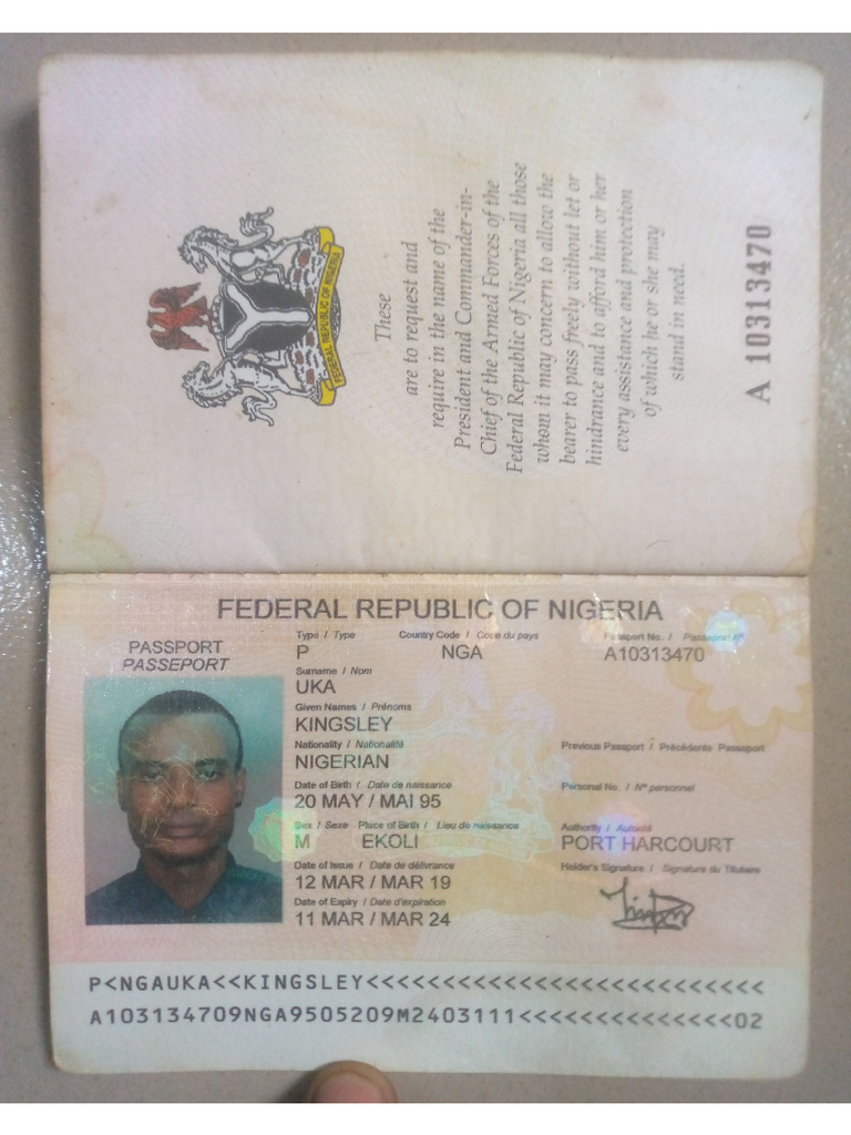 Valid Nigeria Passport | PDF
