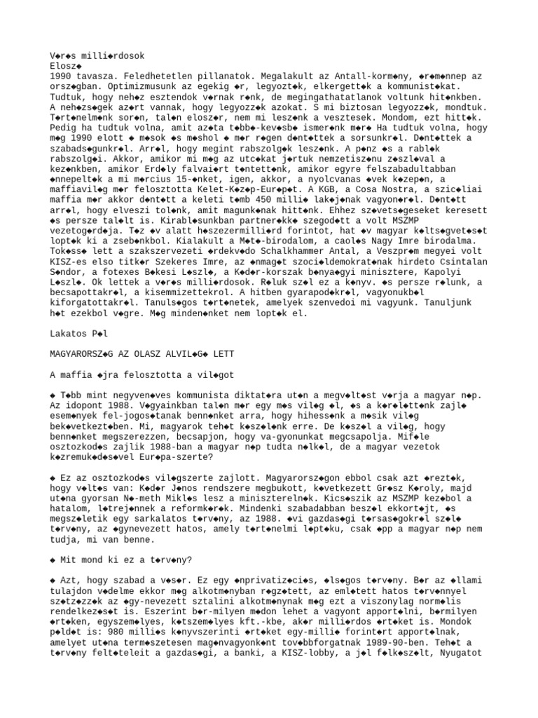 Voros Milliardosok | PDF