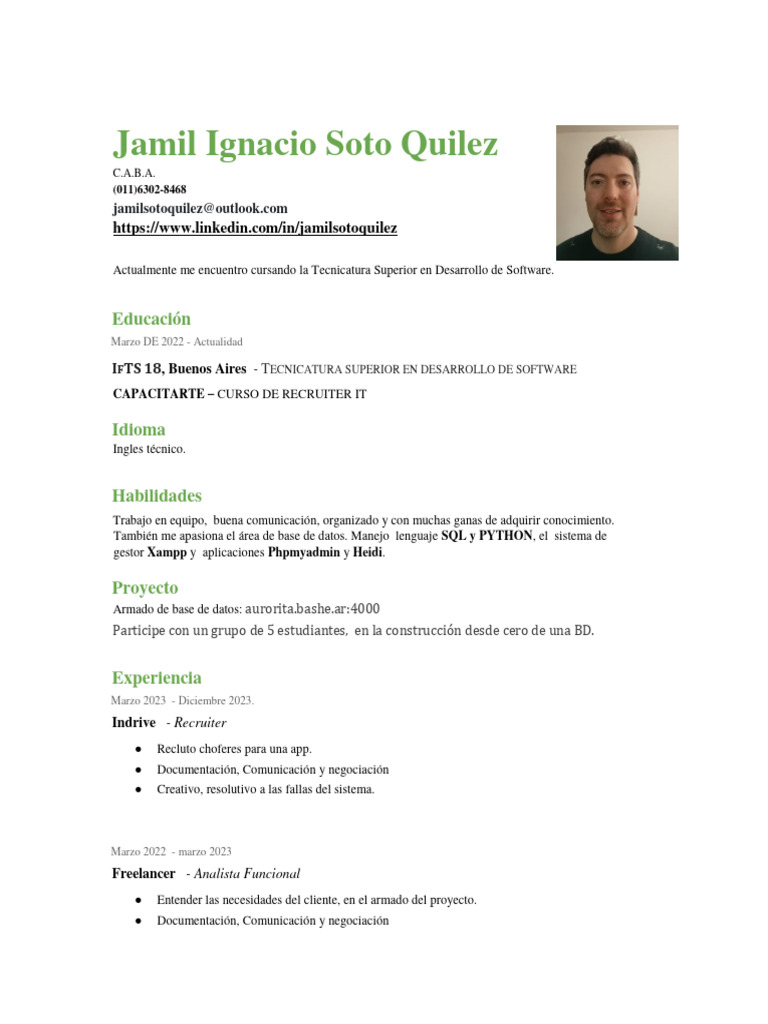 CV Jamil I Soto Quilez | PDF