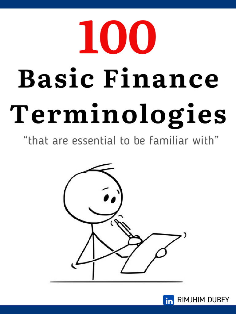 100 Basic Finance Terminologies | PDF