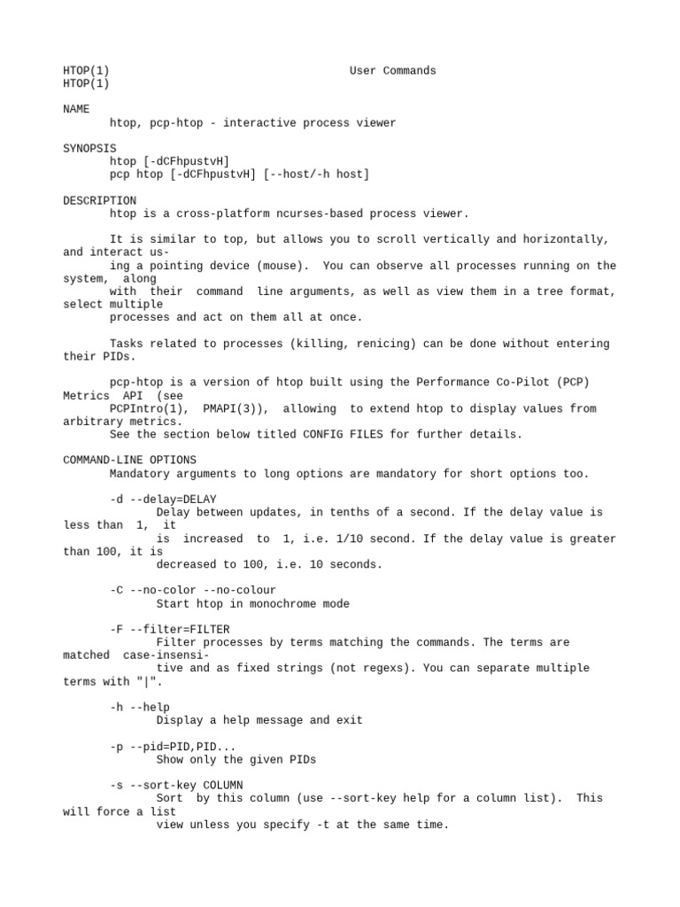Htop Pdf Process Computing Thread Computing 