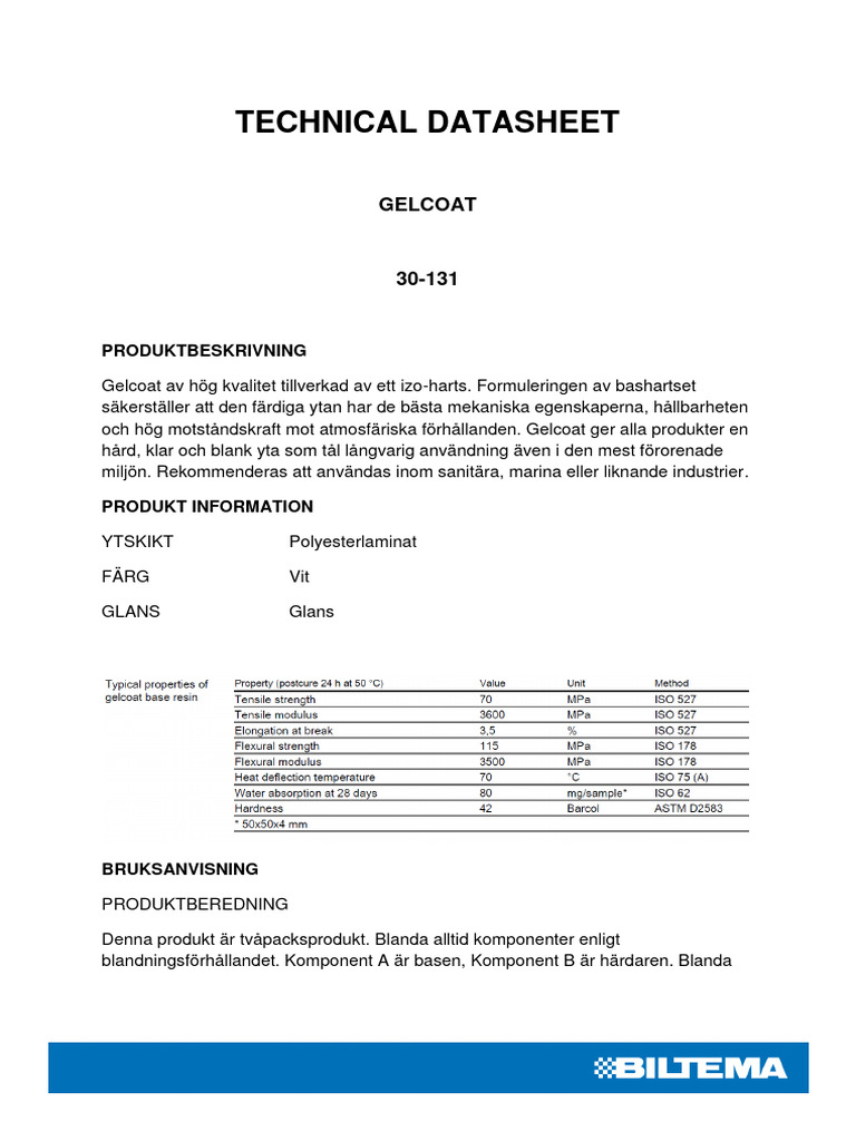 Tekniska Datablad | PDF